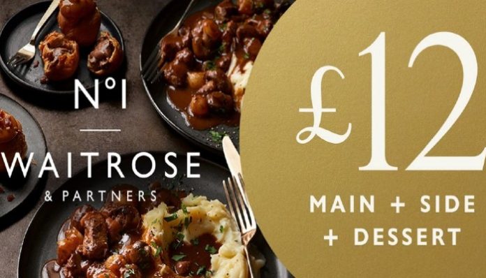 Waitrose to launch new £12 meal deal as shoppers opt to dine in