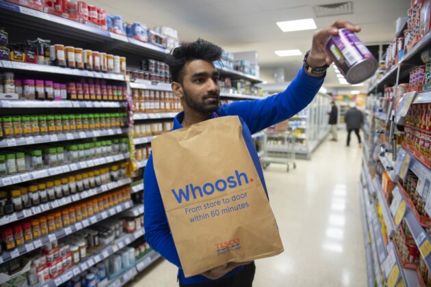 Tesco to expand Whoosh speedy delivery service to 800 stores this month
