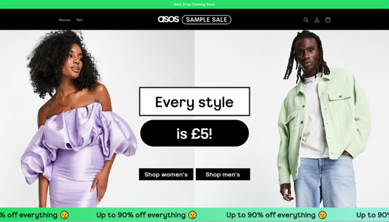 Asos launches sample sale website where everything is £5 - Retail Gazette
