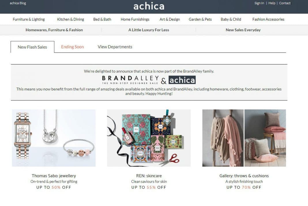 Achica branches out to fashion after BrandAlley's £600,000 takeover ...