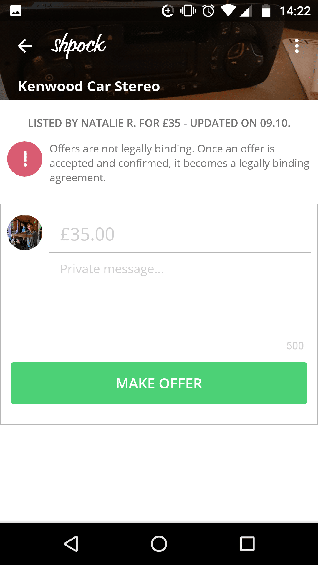 Hands On With the Shpock boot sale app