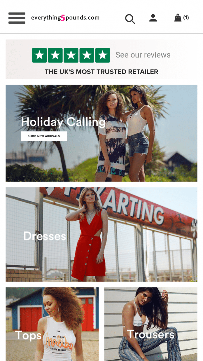 Hands On with the Everything5pounds app - Retail Gazette